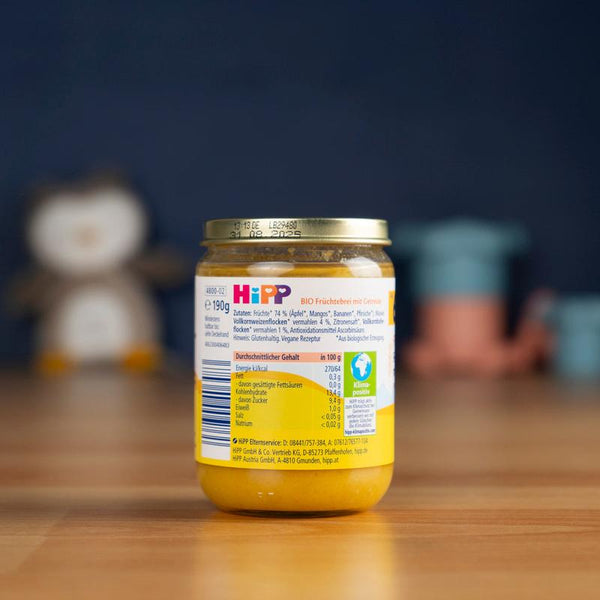 HiPP Fine Fruit Porridge with Whole Grains | Organic Baby Food