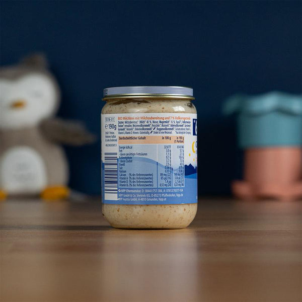 HiPP Good Night Rice Pudding Puree Jars | Organic Baby Food
